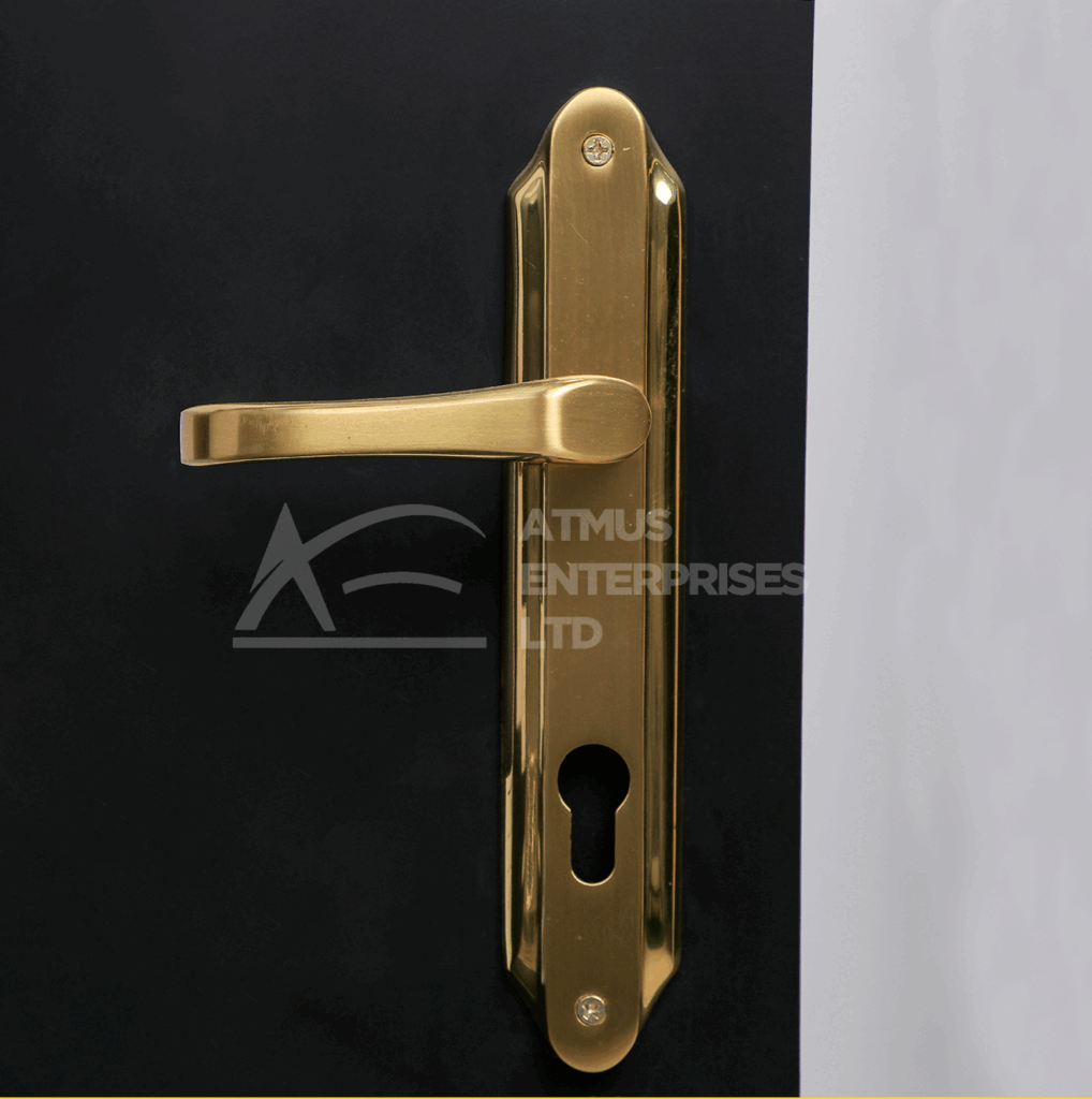 GODREJ EUROPROFILE MORTICE LOCK SET 240MM 2C UNIVERSAL (BRASS) HANDLE # ...